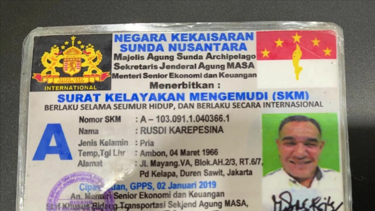 Begini Penampakan SIM STNK Mobil Dinas Milik Jenderal Kekaisaran Sunda ...
